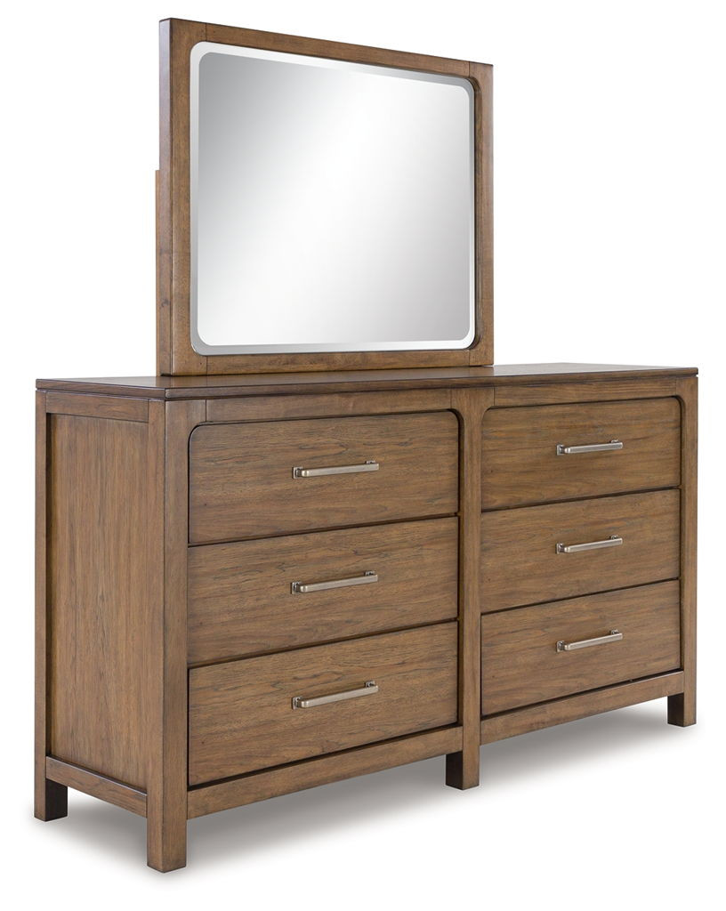 Cabalynn - Light Brown - Dresser And Mirror - CB Furniture