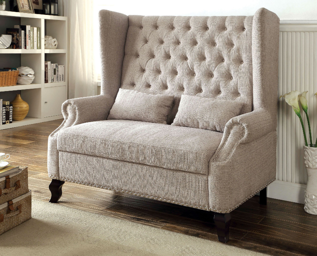 Ella Beige Settee - CB Furniture
