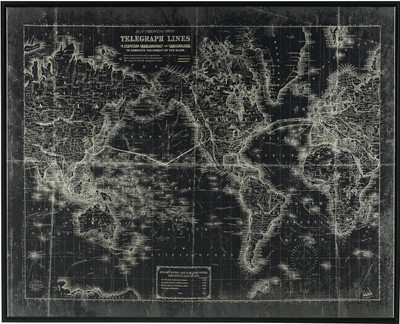Telegraph Line Map Wall Art - CB Furniture