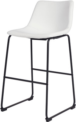 KAYCE White 19" Wide Barstool - CB Furniture