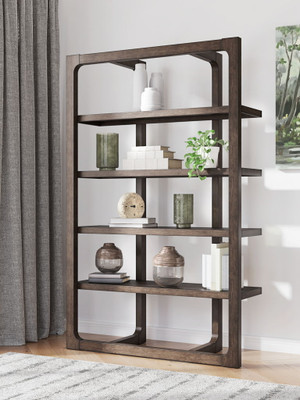 Breckington - Dark Brown - Bookcase - CB Furniture