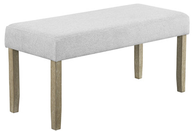 BAYSIDE Greige 42" Wide Dining Bench - CB Furniture