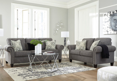 DONTELLE Gray Sofa & Loveseat - CB Furniture