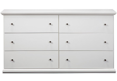 LUCIA White 63" Wide x 34" Height Dresser - CB Furniture