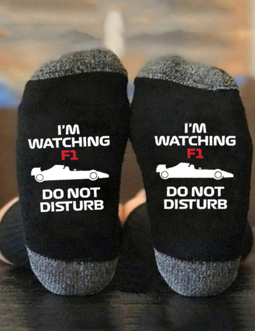 I'm Watching F1, Do Not Disturb Crew Socks