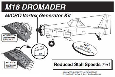 VG5040 MICRO VORTEX GENERATOR KIT - DROMADER - Univair Aircraft Corporation
