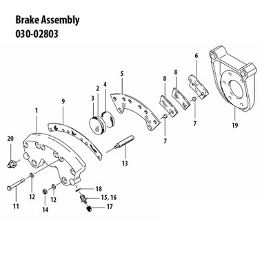 030-02803 CLEVELAND BRAKE ASSEMBLY - Univair Aircraft Corporation