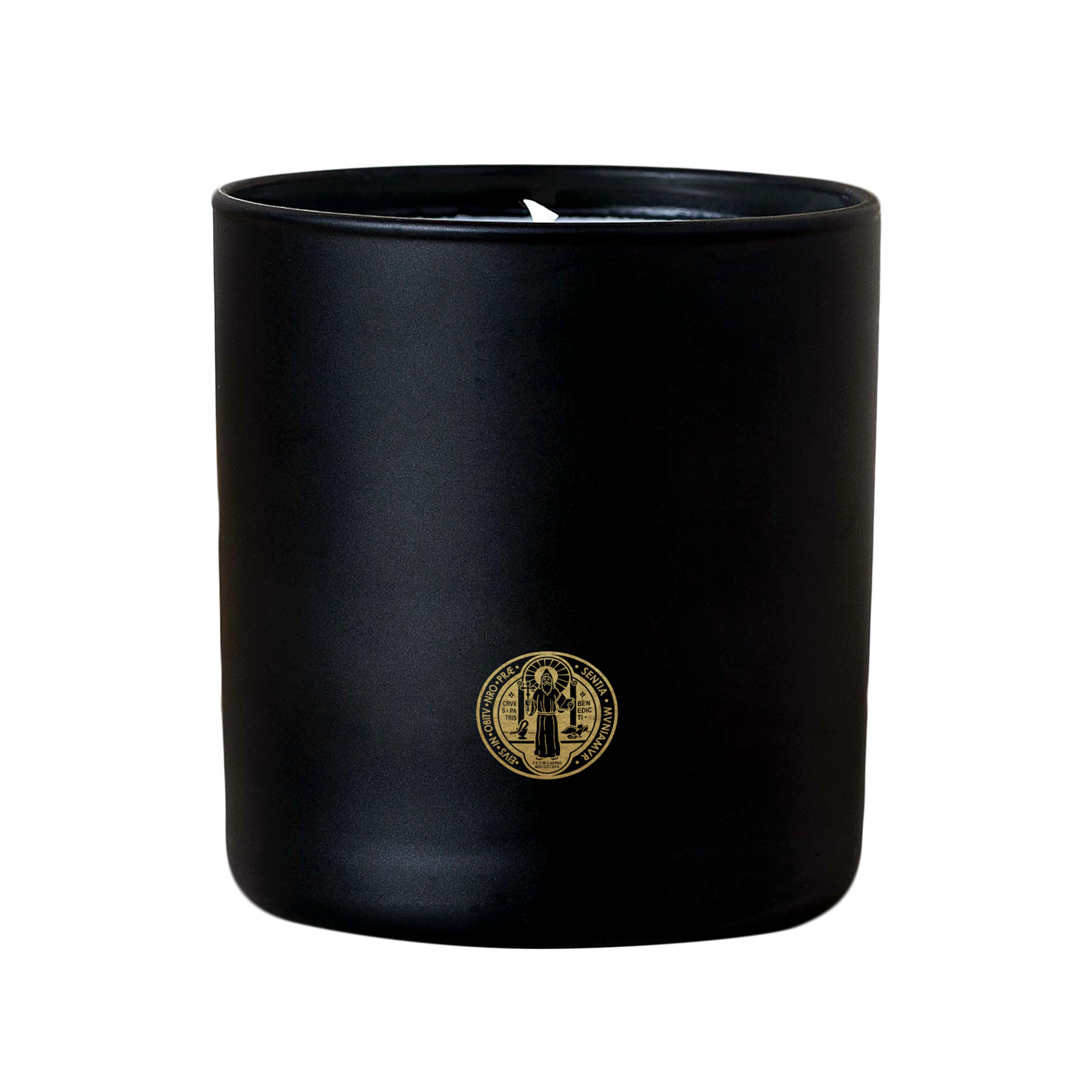 Black And Gold St Benedict Medal Candle The Catholic Company®