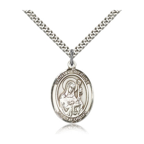 Sterling Silver St. Isidore of Seville Pendant