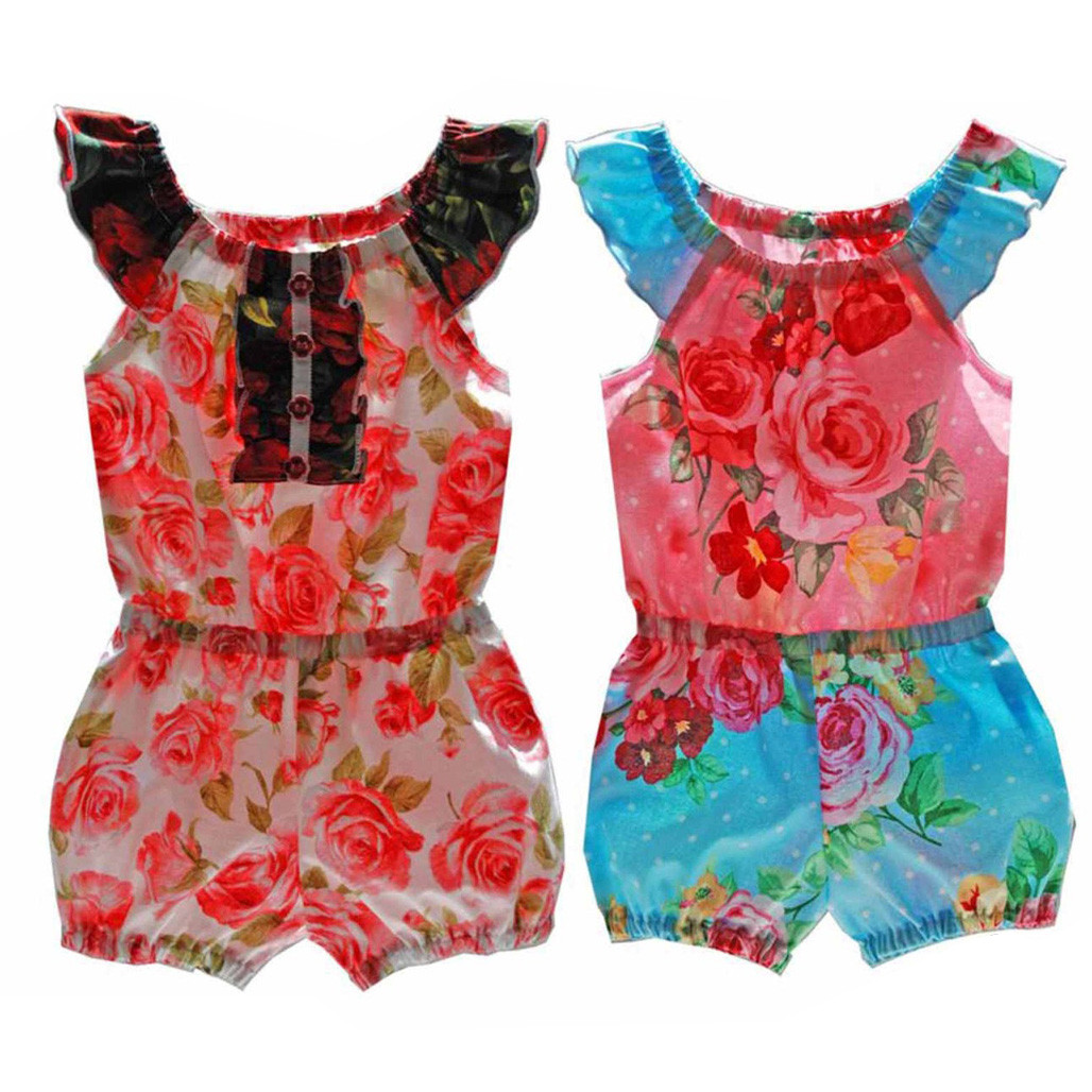 Nantucket baby romper PDF sewing pattern. 0m-4y