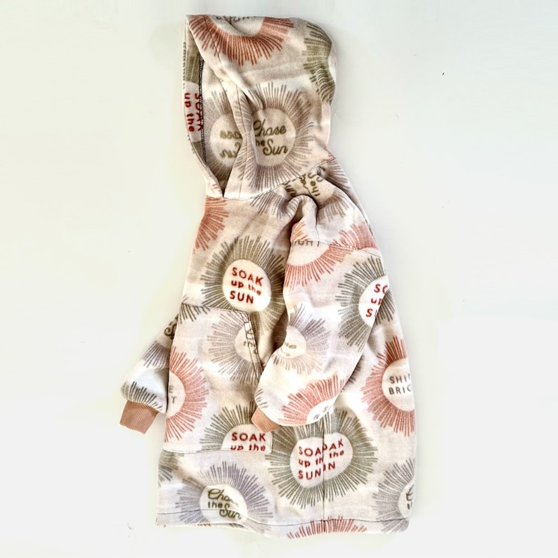 Hoodie-Blanket PDF Pattern, Size: 2y-Adult L