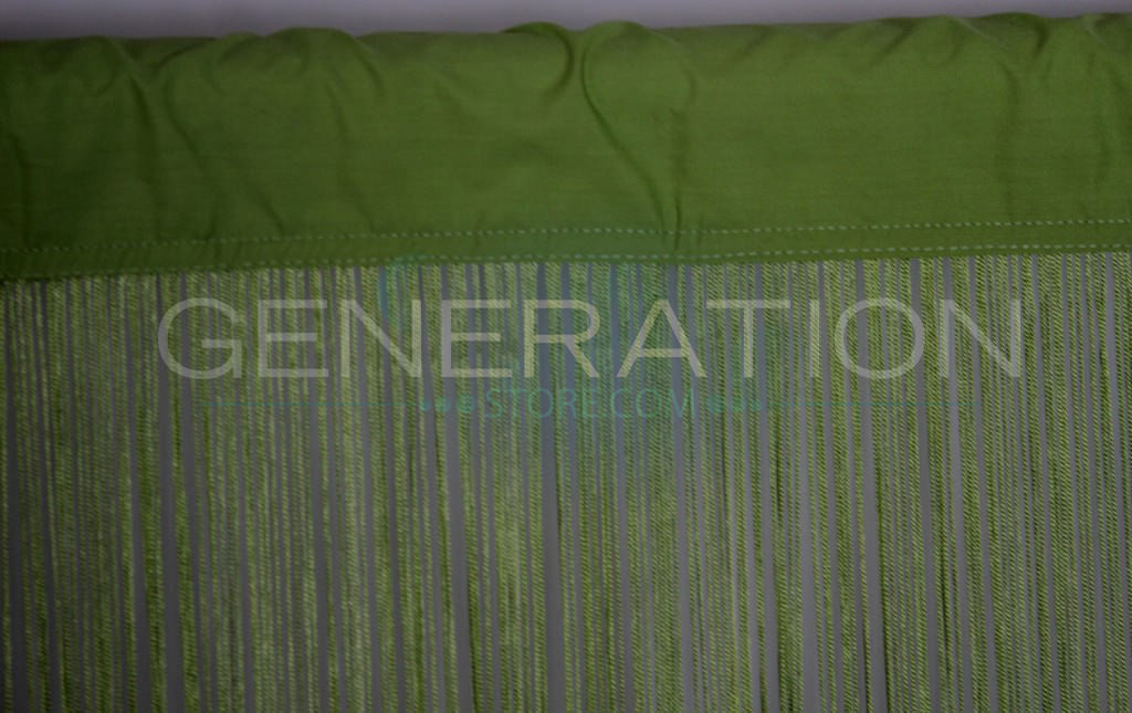Lime Green String Curtains - 3 Feet by 9 Feet