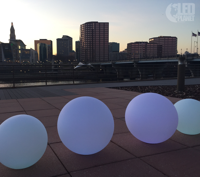 16" Led Light Ball - Remote Control Indoor And Outdoor Waterproof ...