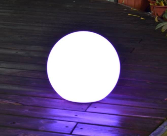 16" Led Light Ball - Remote Control Indoor And Outdoor Waterproof ...