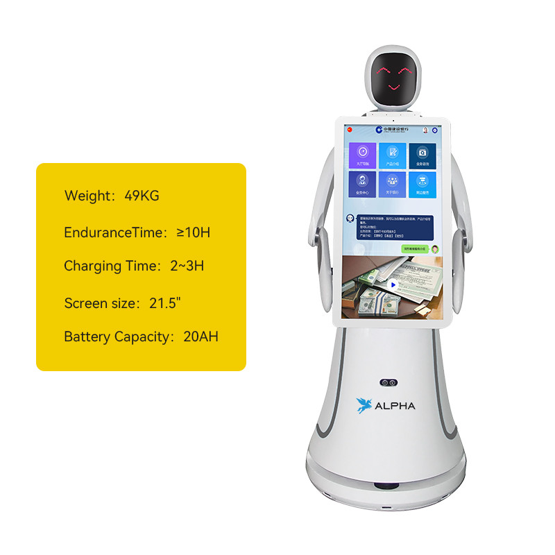 Cutting-Edge Reception Robot - AI Voice Interaction, Facial Recognition ...