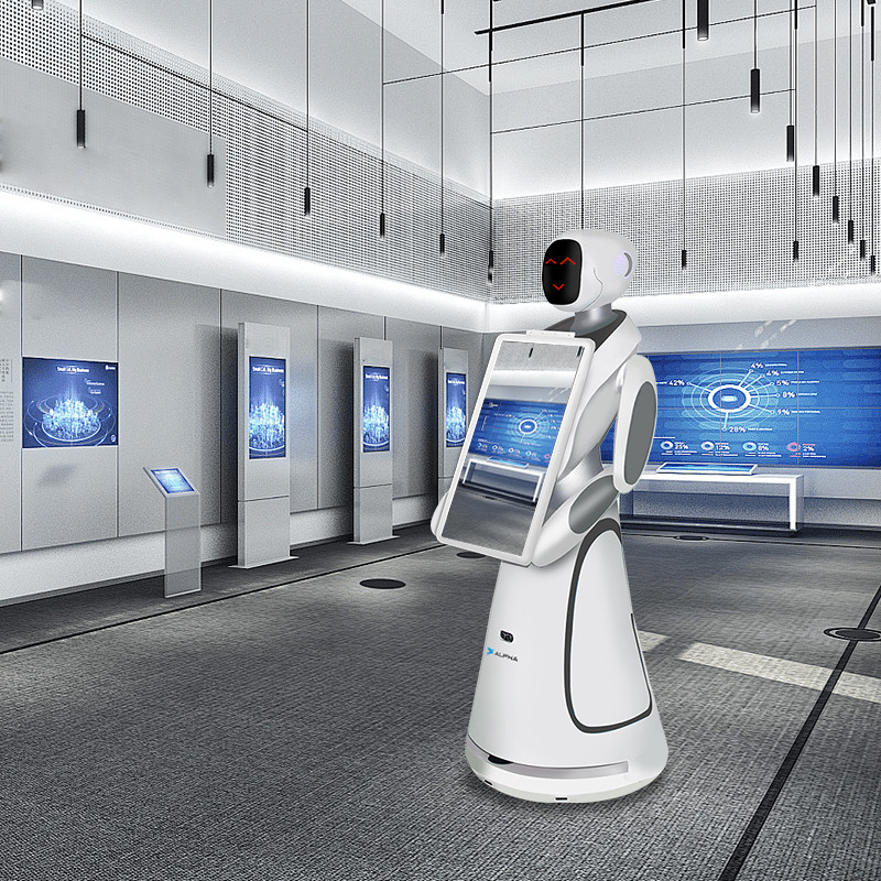 Cutting-Edge Reception Robot - AI Voice Interaction, Facial Recognition ...