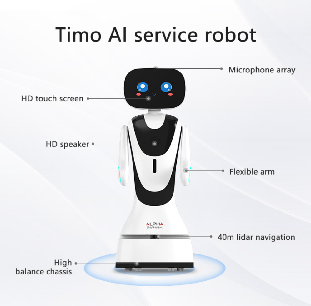 Cutting-Edge Reception Robot - AI Voice Interaction, Facial Recognition ...