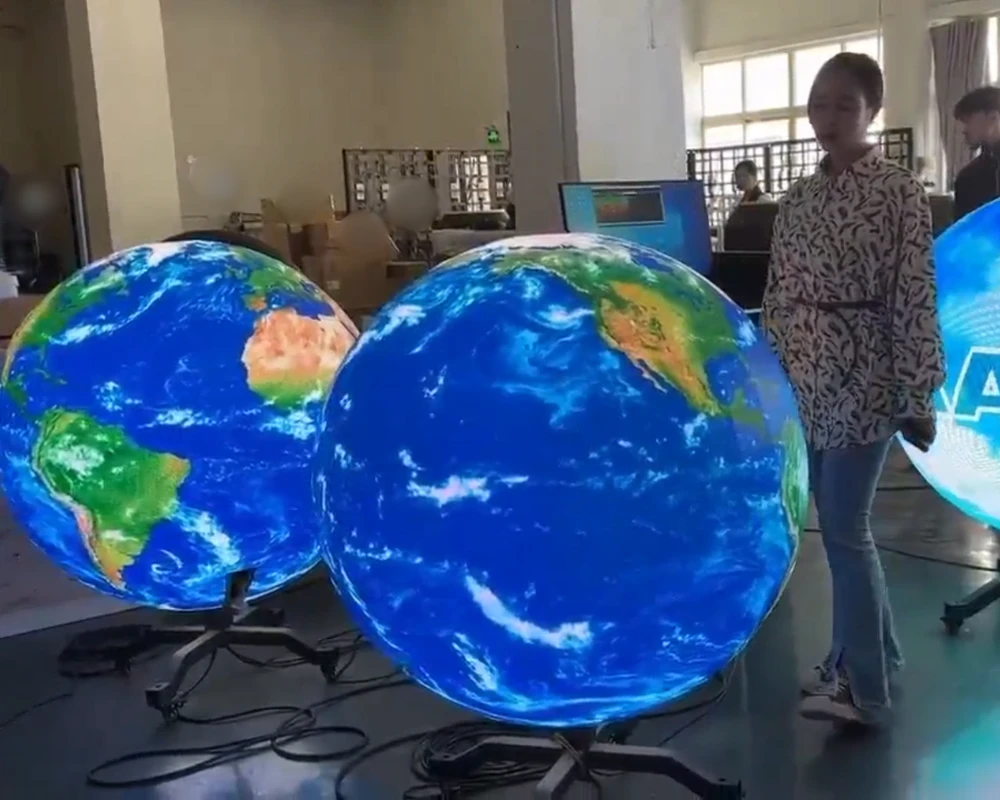 Custom Sphere LED Display - 360° Programmable Visuals for Events & Exhibits