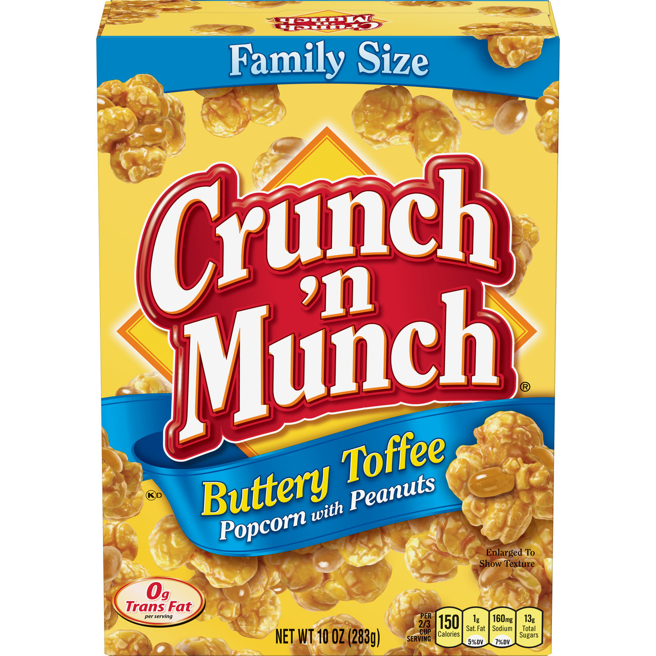 Crunch N Munch, Buttery Toffee Popcorn with Peanuts, 10.0 Oz box (1 ...