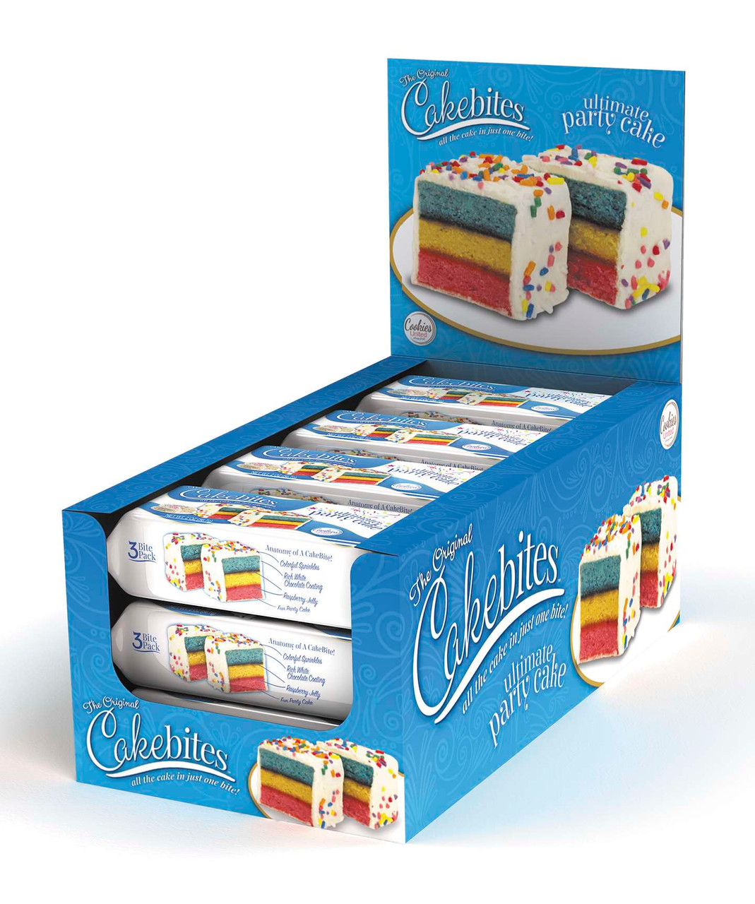 Cookies United, Ultimate Party Cake Cakebites, 2 oz. (96 count) - RocketDSD