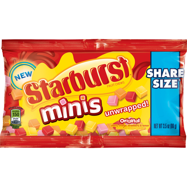 Starburst minis Original, Sharing Size, 3.5 oz. Pack (15 Count) - RocketDSD
