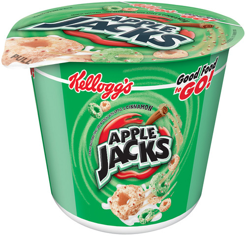 Kellogg's Cereal in a Cup, Apple Jacks, 1.5 oz. Bowl (1 Count) - RocketDSD