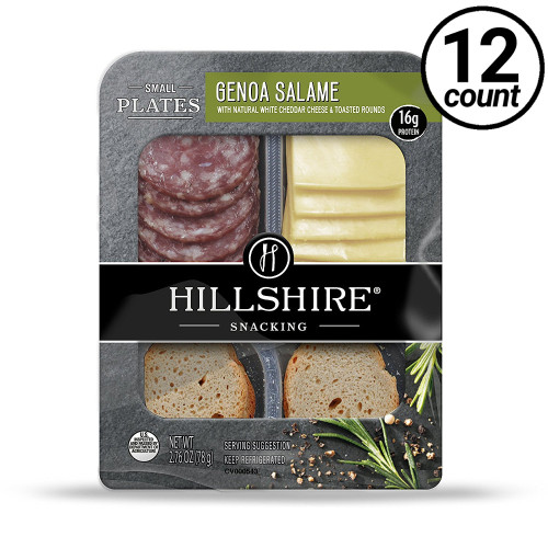 Hillshire Snacking Plates, Genoa Salame & Cheddar, 2.76 oz. (12 count ...