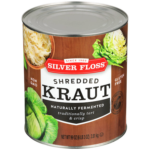 Silver Floss, Shredded Saurkraut, 99 oz. (6 Count) - RocketDSD