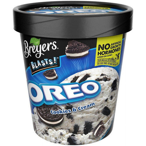 Breyer's, Blasts!, Oreo Cookie Ice Cream, 16 oz. Pint (1 Count) - RocketDSD
