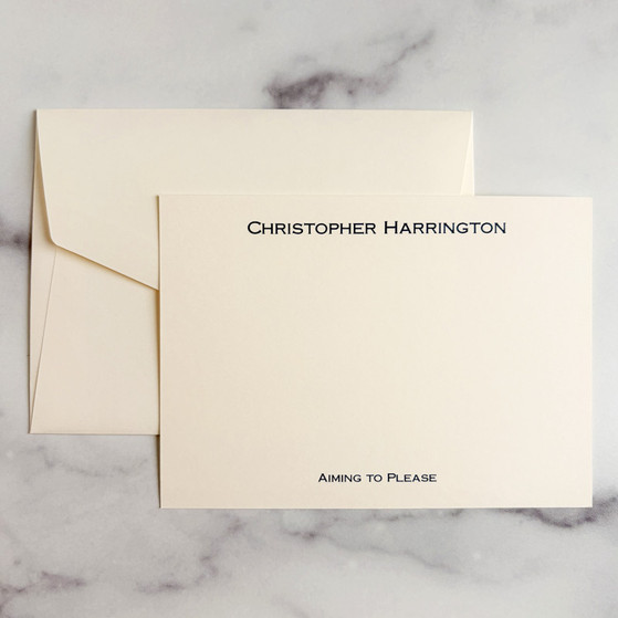 Professional Personalized Flat Cards - Raised Ink Stationery | EG7098 ...