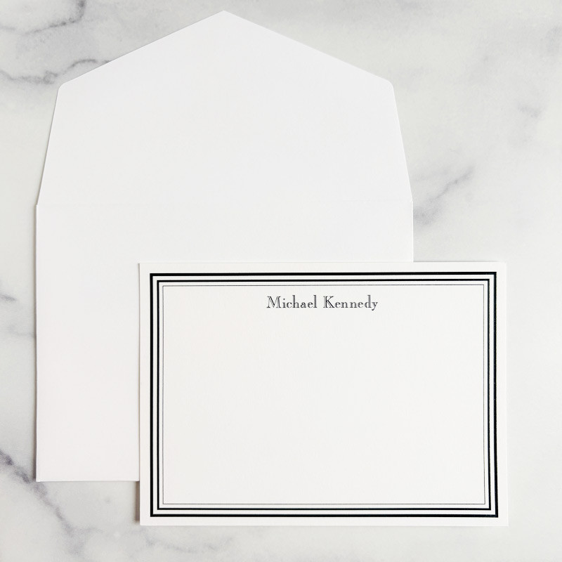 Colony Personalized Flat Cards - Raised Ink Stationery | EG8075 ...