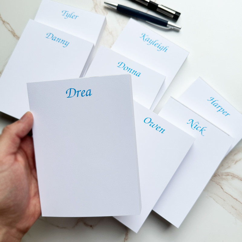 8 Custom Notepads & 8 Names! 800 Custom Memo Sheets! | EG7071 ...