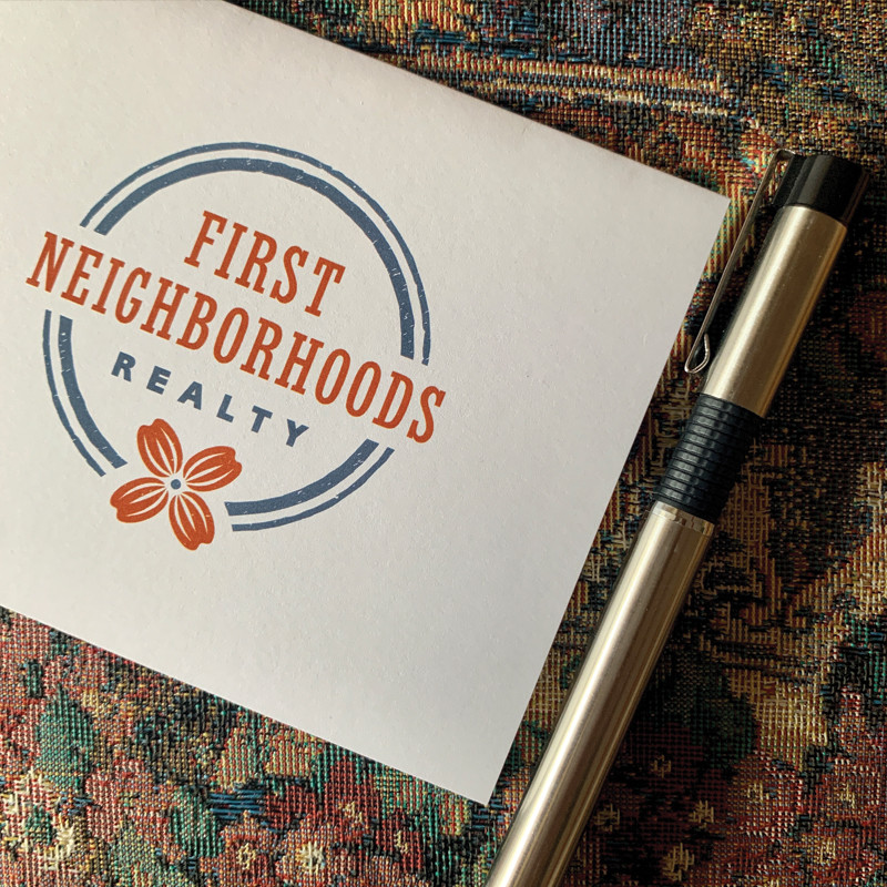 Your Logo Printed on Folded Notes (4" x 5") - Optional Matte Ink Border ...