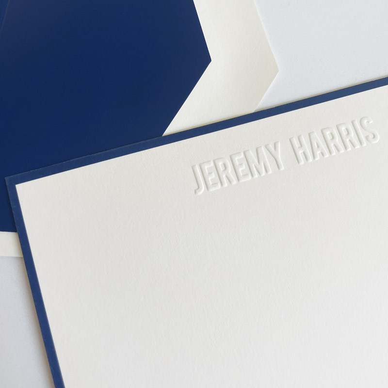 Monte Embossed Flat Cards - Embossed Stationery | EG2350 | StationeryXpress