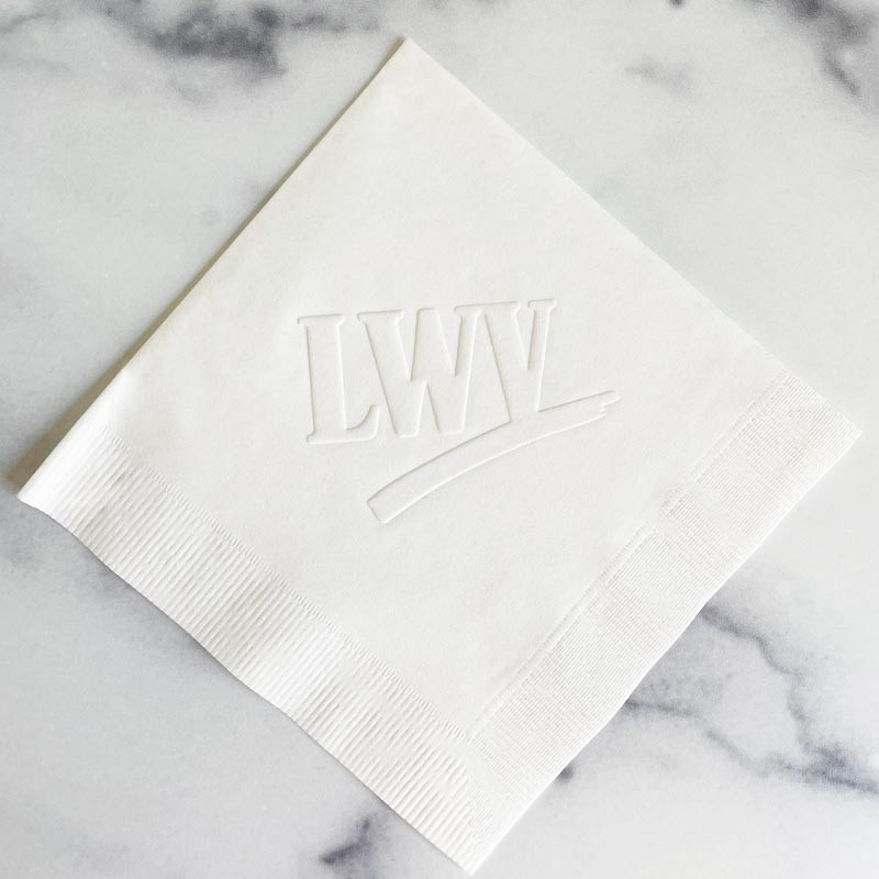Your Logo Napkins - 200 Embossed Custom Napkins | EG2673 | StationeryXpress