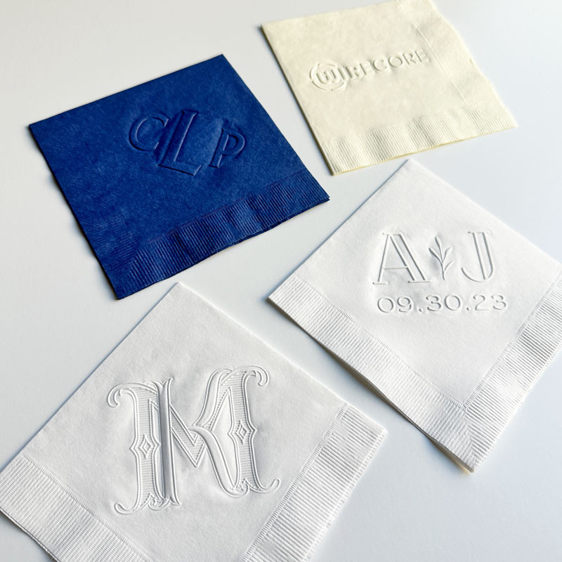 Your Logo Napkins - 200 Embossed Custom Napkins | EG2673 | StationeryXpress