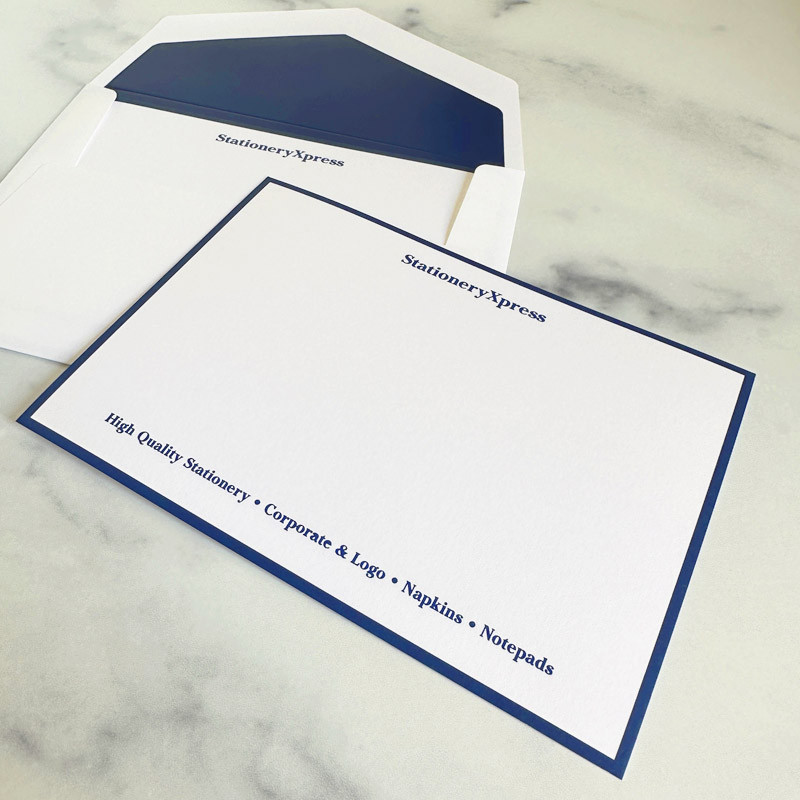 Casual Personalized Raised Ink Stationery Flat Cards | EG7094 ...