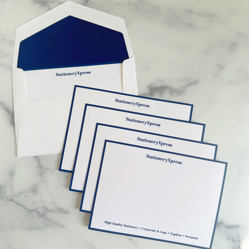 Casual Personalized Raised Ink Stationery Flat Cards | EG7094 ...