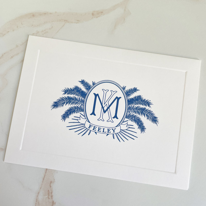 Your Logo Raised Ink Fold Notes (4.5" x 6.25") with Embossed Border ...