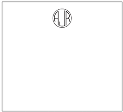 Del Mar Monogrammed Memo Square Notepads | EG2004 | StationeryXpress