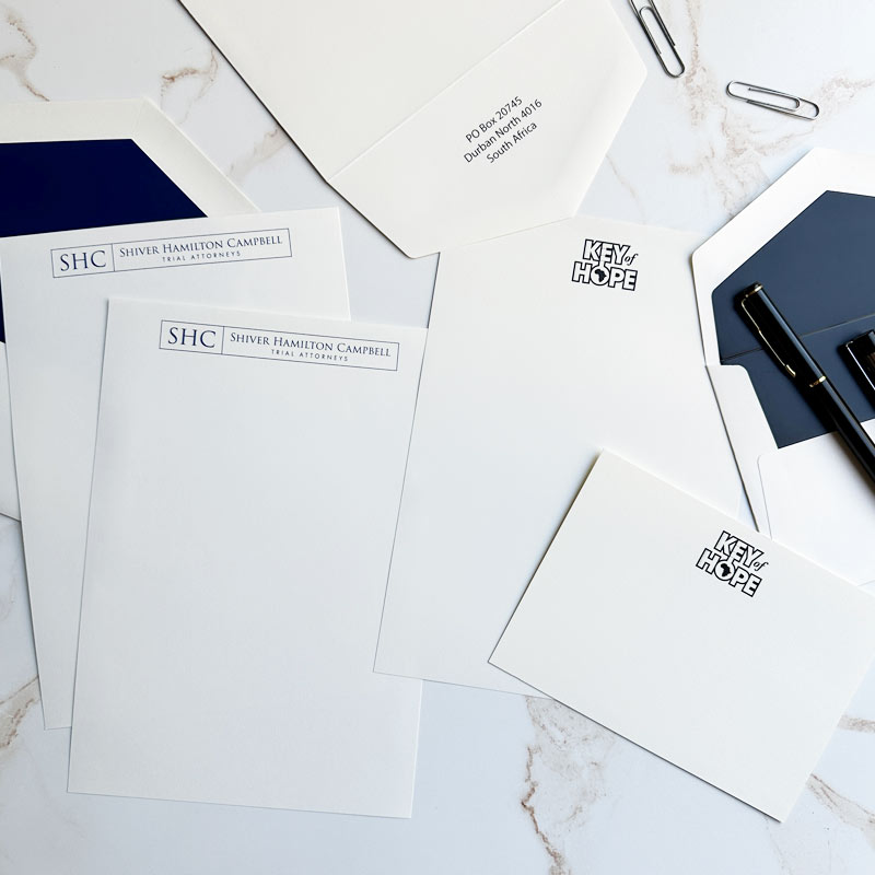 Personalized Business Letterhead - Raised Ink Letter Sheets | EG2145 ...