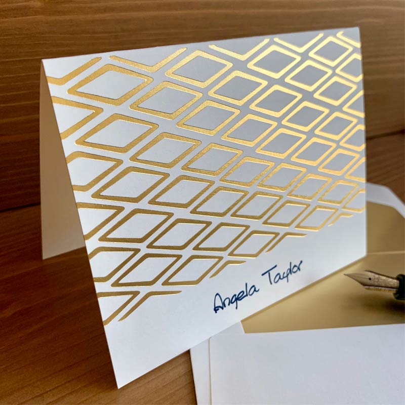 Forever Fold Notes - Raised Ink Text - Gold Foil-Pressed Design ...