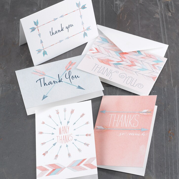 Thank You Assortment Pack | Pre-Printed Notes | 25 Beautiful Thank You ...