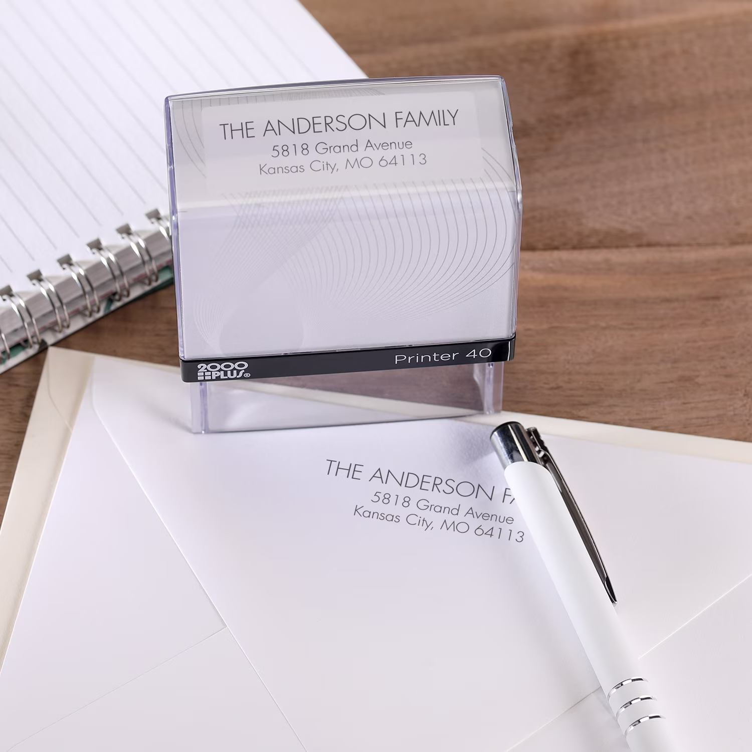 The Anderson Personalized Self-Inking Address Stamp | 10,000 ...