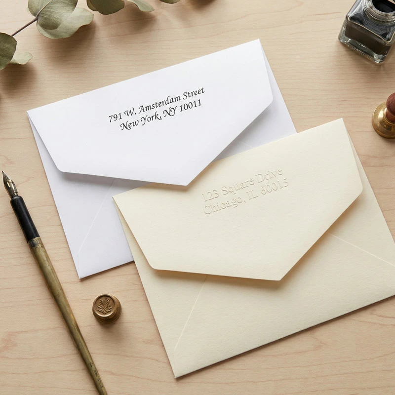 Personalized or Blank Envelopes Only (Qty 300) - Fully Custom Font/Logo ...