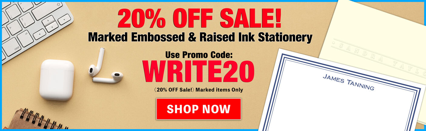 Personalized Stationery | Raised Ink & Embossed Stationery
