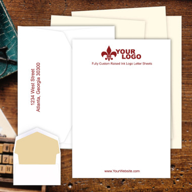 Personalized Business Letterhead - Raised Ink Letter Sheets | EG2145 ...
