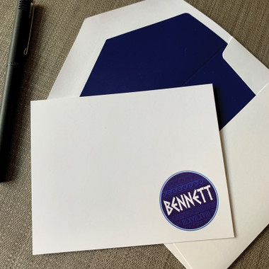 Your Logo Printed on Flat Cards (4" x 5") - Optional Matte Ink Printed ...