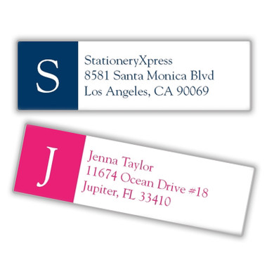 Initial Personalized Address Labels | StationeryXpress | CC1001