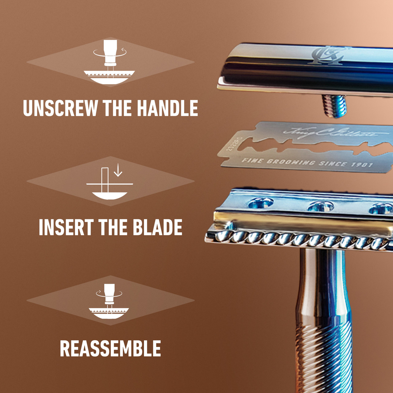 King C. Gillette Double Edge Safety Razor: Precision Shaving